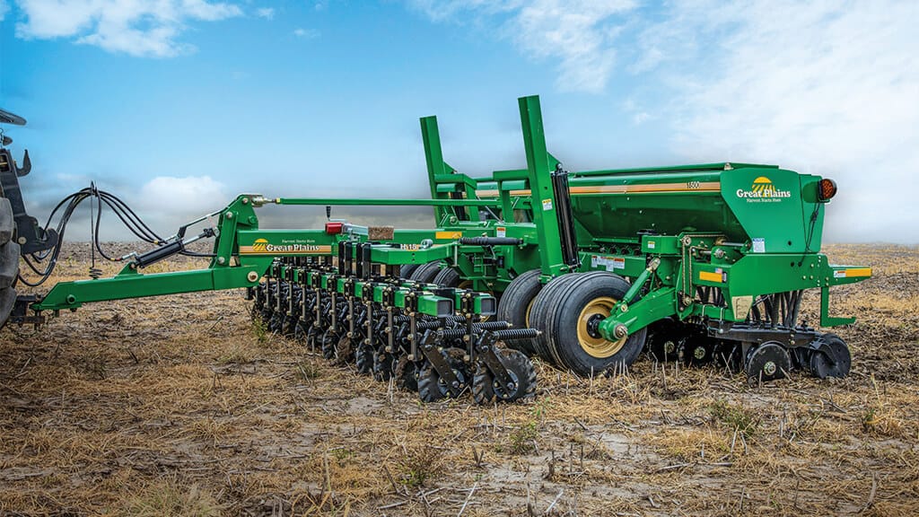 Great Plains Mechanical Drill's 12ft (3.6m) Linkage Mounted Min-till ...